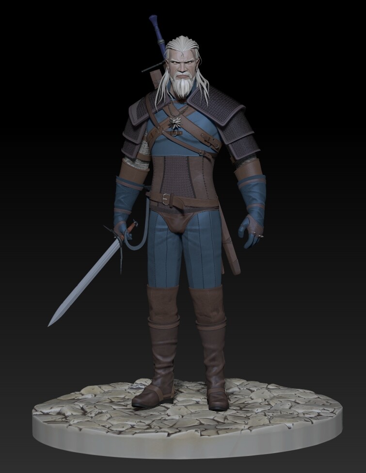 ArtStation - Stylized witcher character from Project Red's The Witcher ...
