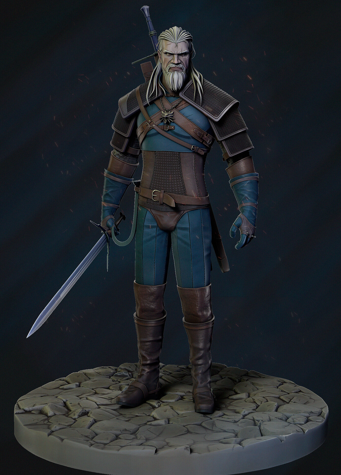 ArtStation - Stylized witcher character from Project Red's The Witcher ...