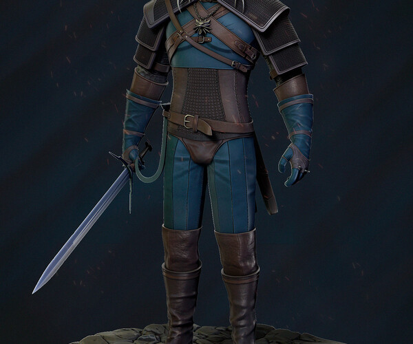 ArtStation - Stylized witcher character from Project Red's The Witcher ...