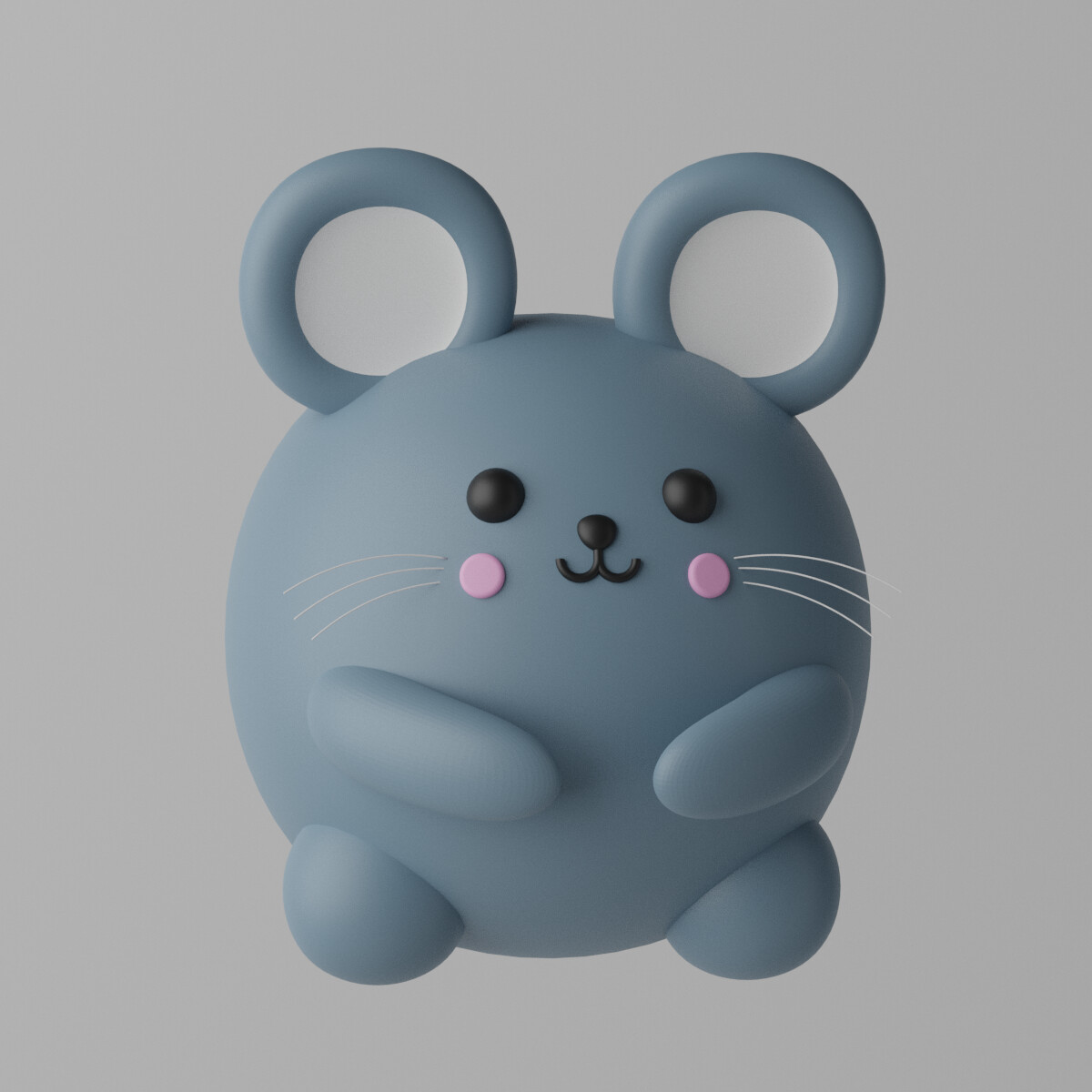ArtStation - Cartoon Cute Mouse Rat 3D model | Resources