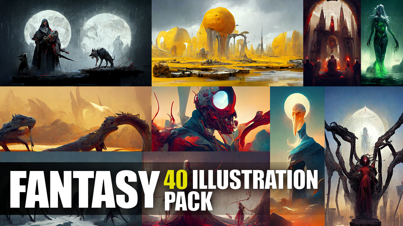 ArtStation - Fantasy 40 Illustration Pack | Artworks