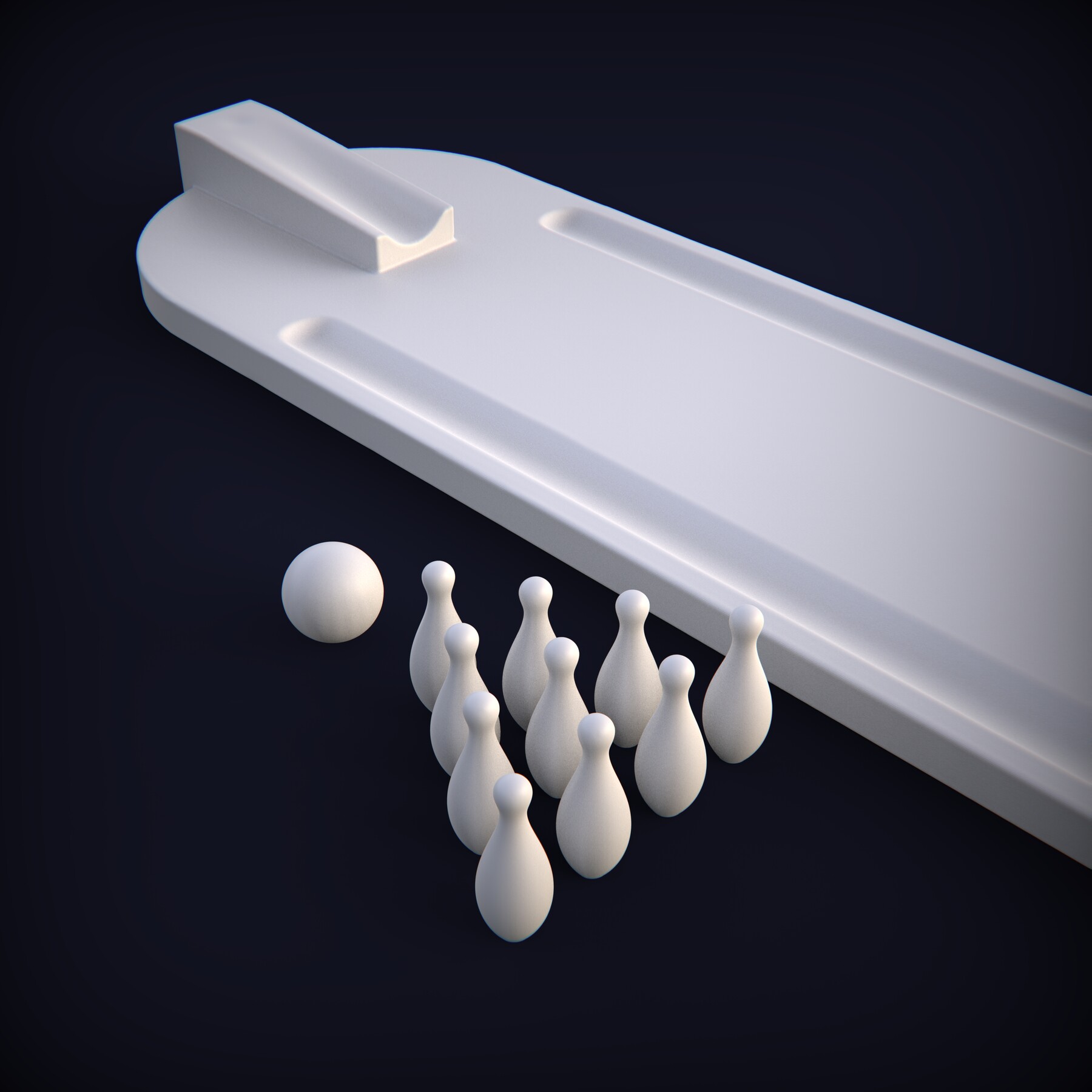 ArtStation - ''BOWLING GAME" MINI FUN BOARD: PLAY ANYTIME ANYWHERE (3D ...