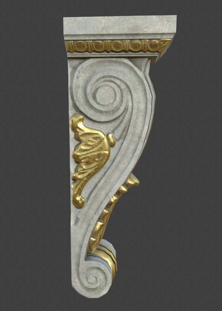 ArtStation - Textured Low Poly Corbles-Collection - 5 pieces | Game Assets