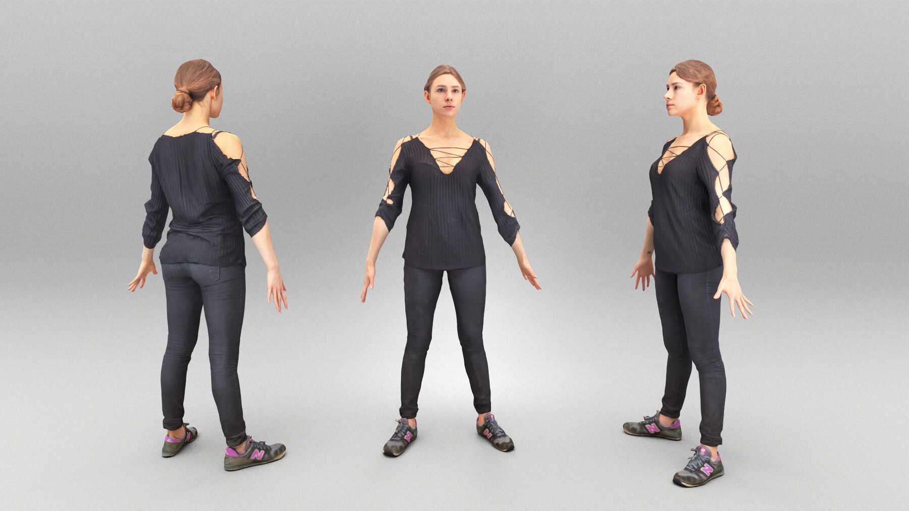 ArtStation - Beautiful woman in casual ready for animation 353 | Game ...