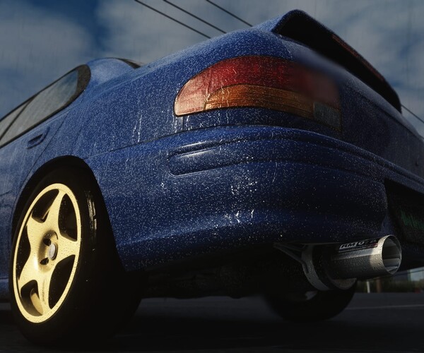 ArtStation - Subaru Impreza GC8 WRX | Game Assets