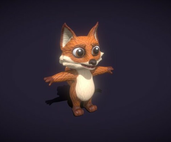 ArtStation - Cartoon Fox 3D Models | Game Assets