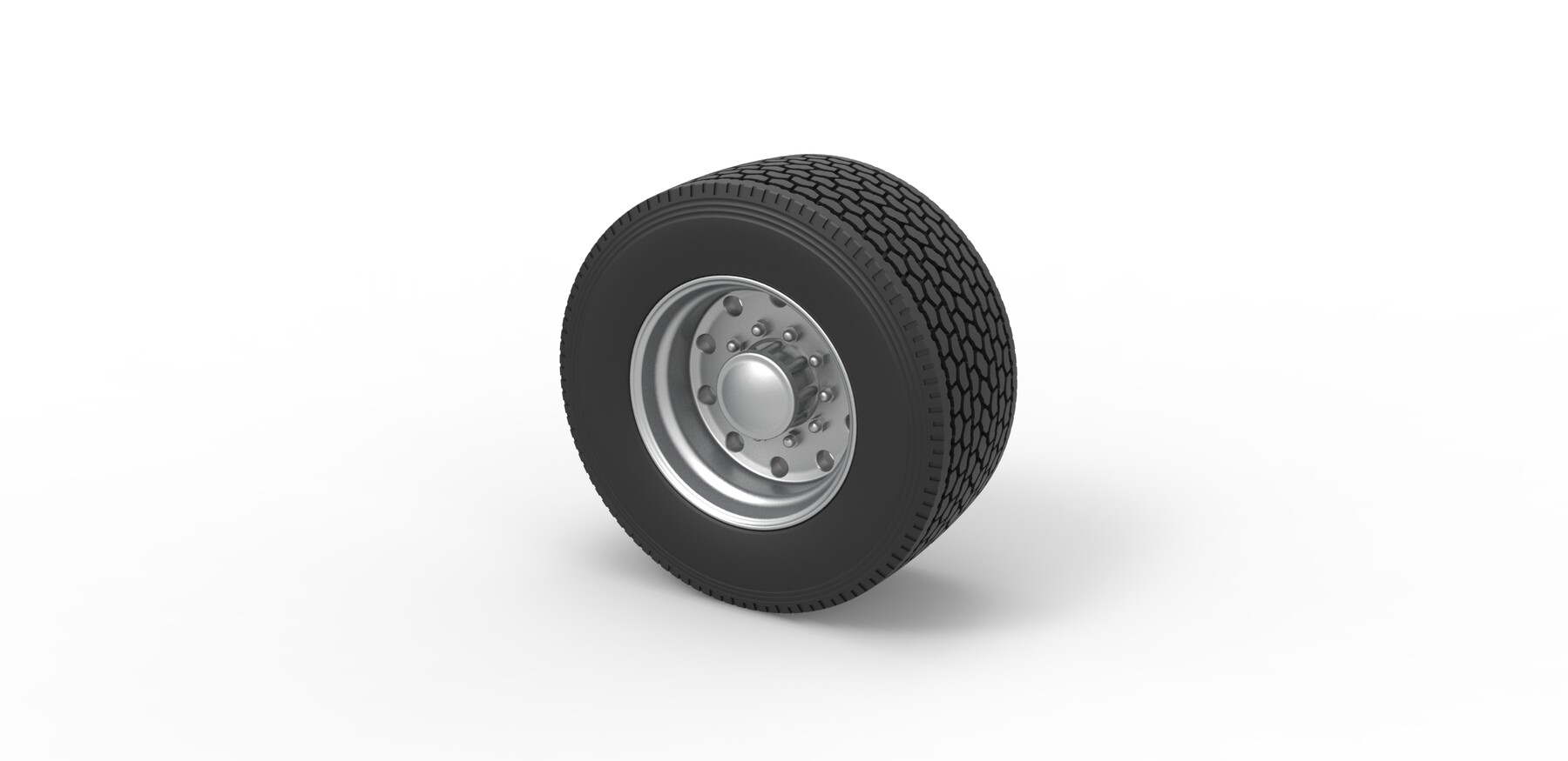 ArtStation - 3D printable Diecast Super single semi wheel Scale 1:25 ...