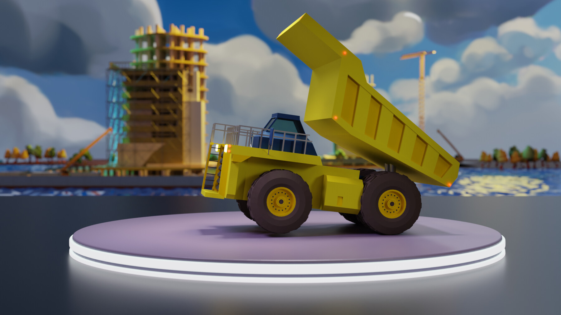 ArtStation - Heavy Machinery low poly base mesh full collection rigged ...