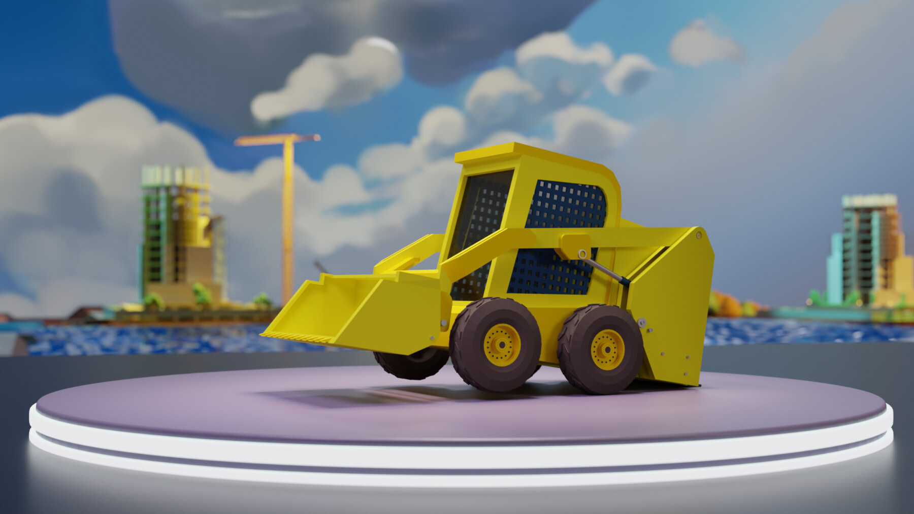 ArtStation - Heavy Machinery low poly base mesh full collection rigged ...