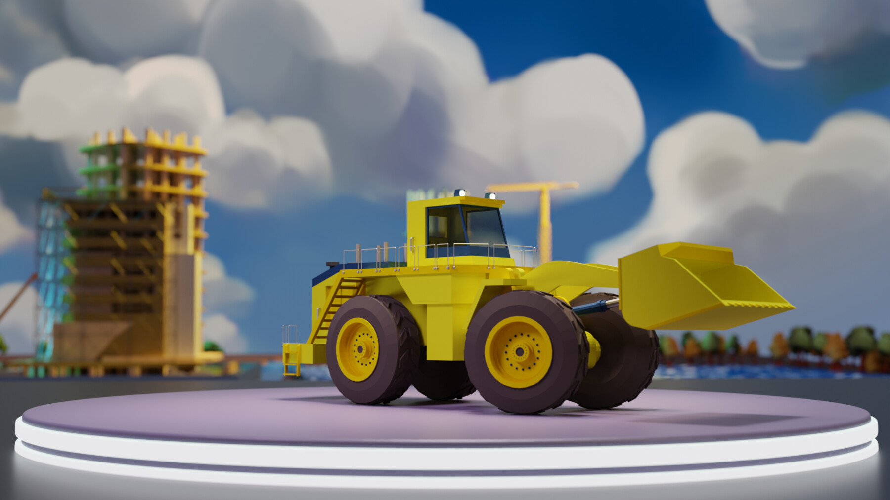 ArtStation - Heavy Machinery low poly base mesh full collection rigged ...