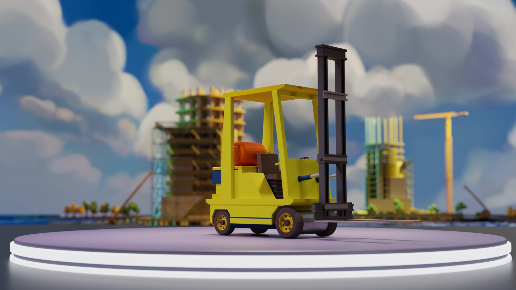 ArtStation - Heavy Machinery low poly base mesh full collection rigged ...