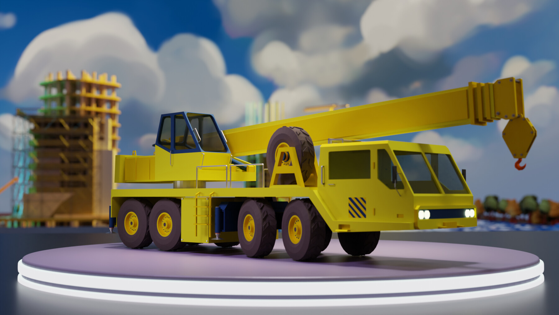 ArtStation - Heavy Machinery low poly base mesh full collection rigged ...