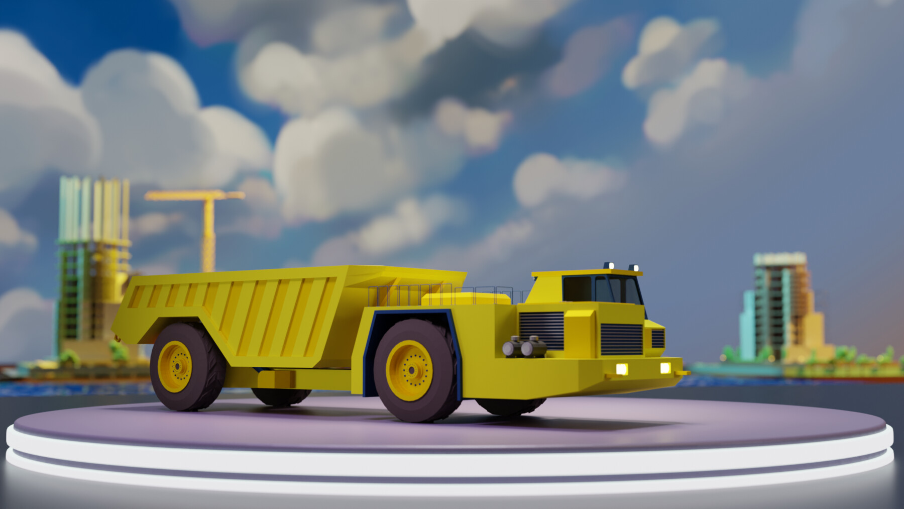 ArtStation - Heavy Machinery low poly base mesh full collection rigged ...