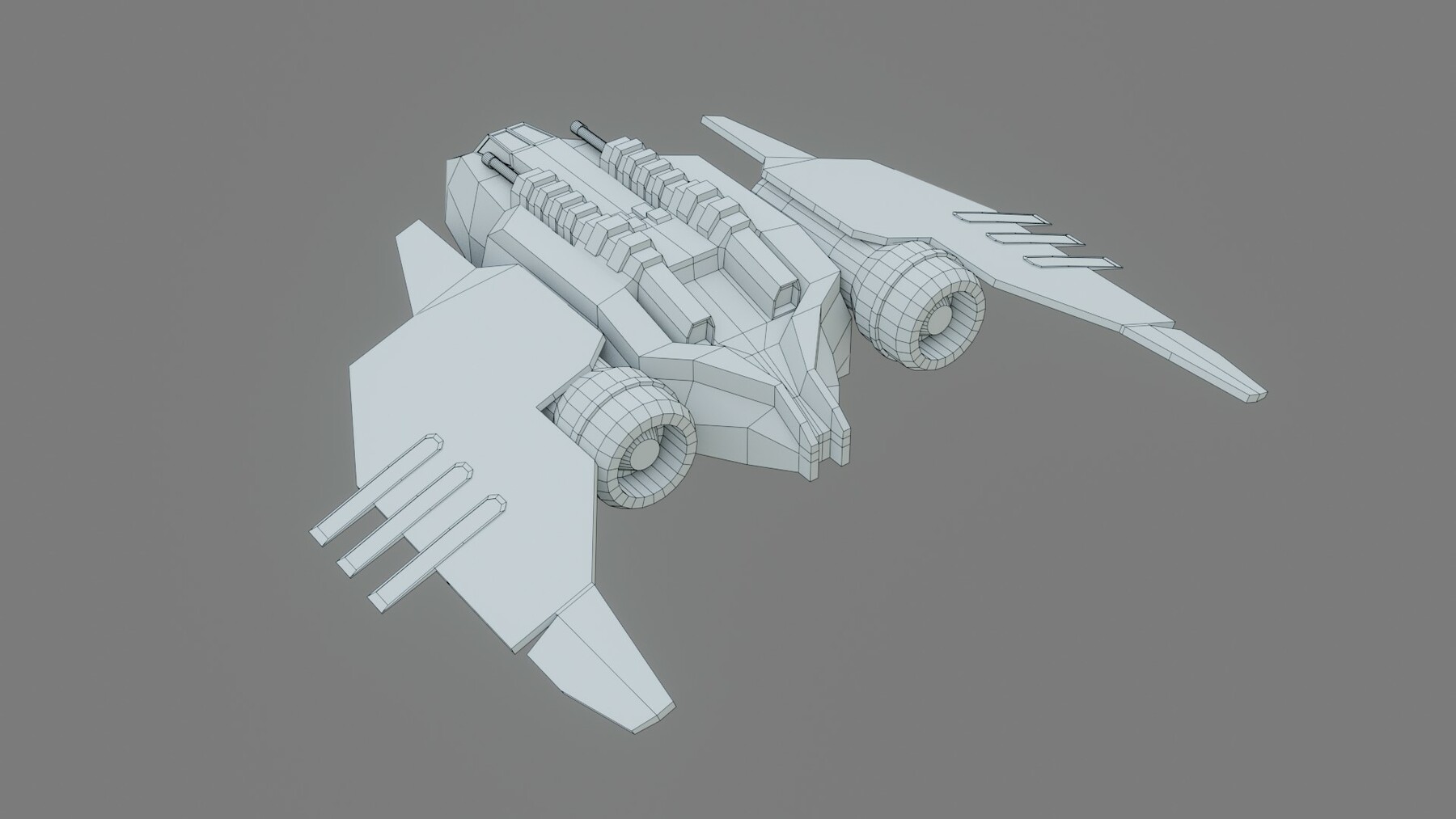 ArtStation - Sci-Fi Fighter Ship - Low Poly - Game Ready - PBR | Game ...