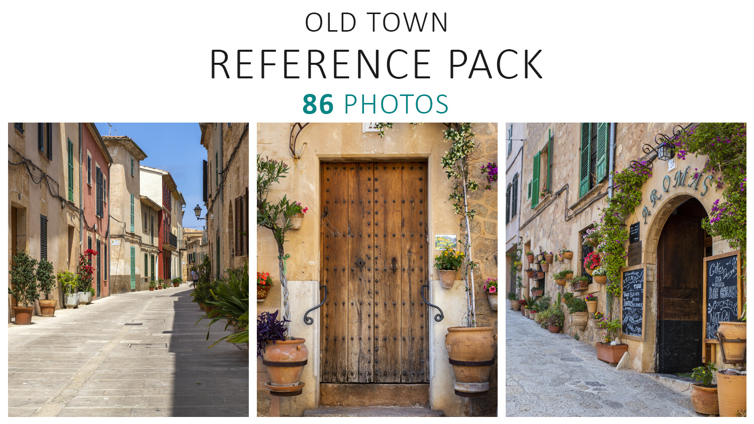 ArtStation - Old town photo pack for reference & photobashing | Resources