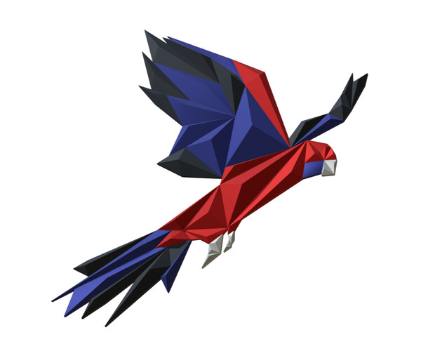 ArtStation - parrot figure 3 | Resources