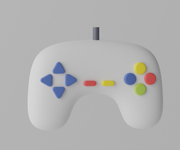 ArtStation - Cartoon Game Controller 3D model | Resources