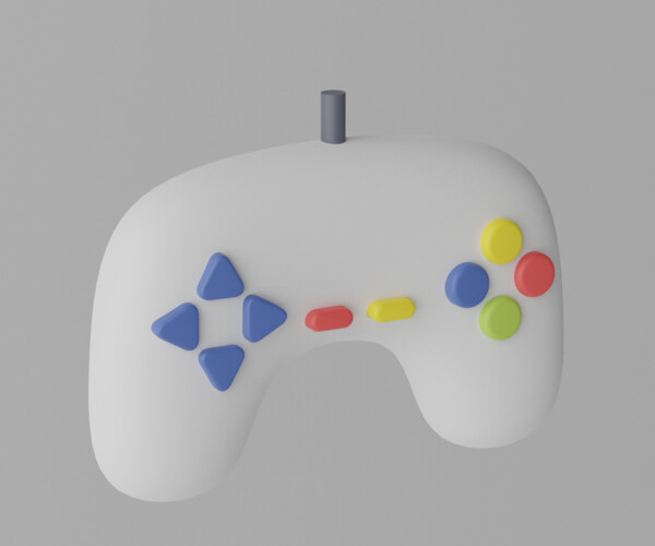 ArtStation - Cartoon Game Controller 3D model | Resources