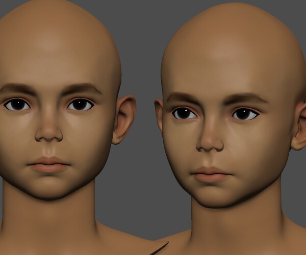 ArtStation - Kids Heads Sketch Pack1 | Resources