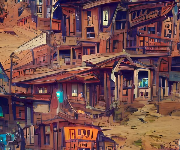 ArtStation - Ghost Town West 200 image pack | Artworks