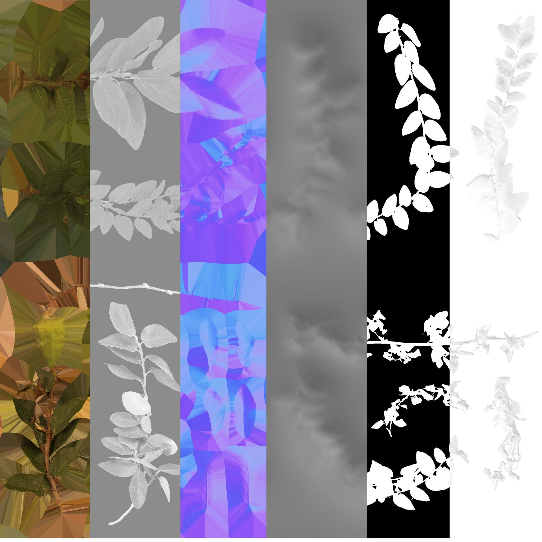 ArtStation - Climbing Fig Leaves | Resources