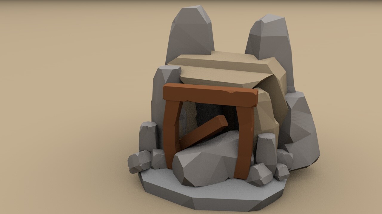 ArtStation - Stone mine | Game Assets