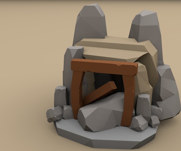 ArtStation - Stone mine | Game Assets