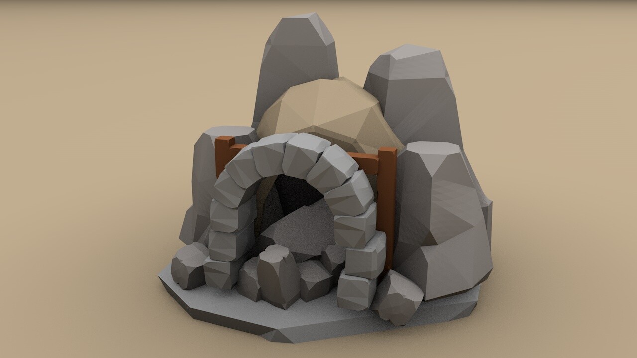 ArtStation - Stone Mine | Game Assets