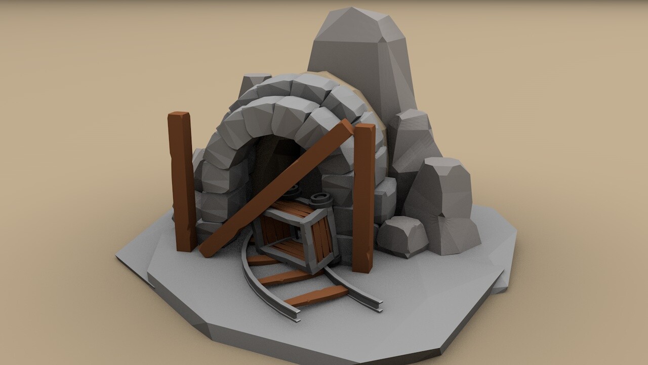ArtStation - Stone Mine | Game Assets