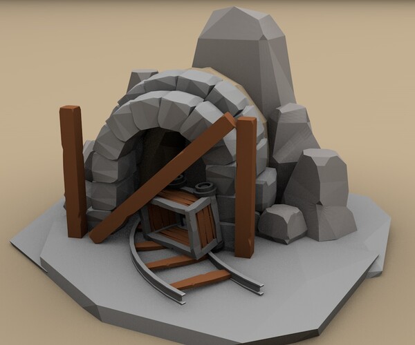 ArtStation - Stone Mine | Game Assets