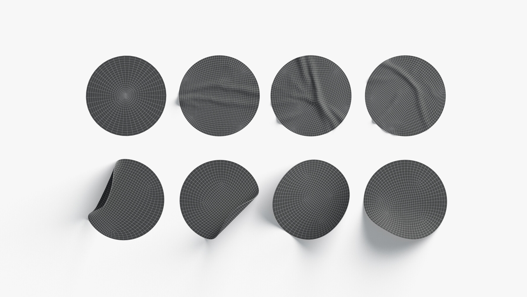 ArtStation - Black Stickers set - 8 adhesive sticky labels | Resources