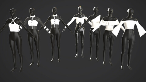 ArtStation - Female bust model 01 | Game Assets