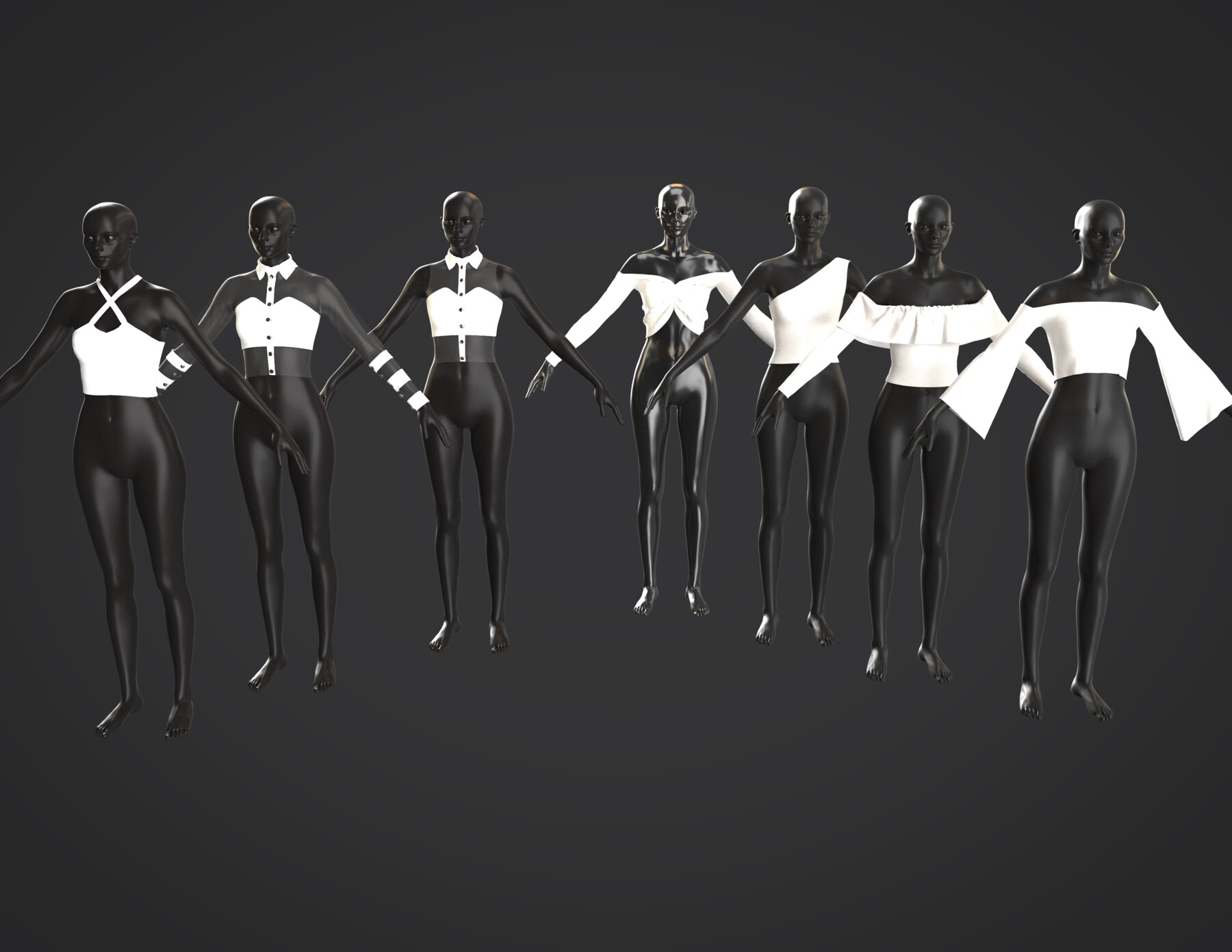 ArtStation - Female bust model 01 | Game Assets