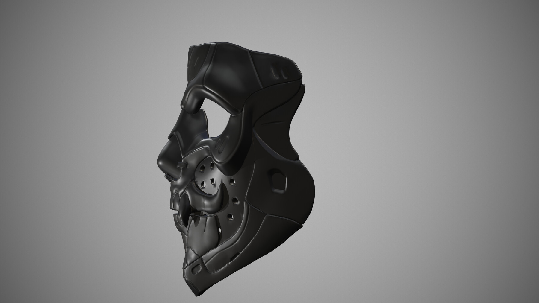 ArtStation - Printable Demon Mask STL | Resources