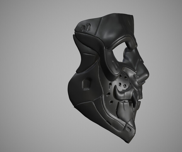 ArtStation - Printable Demon Mask STL | Resources