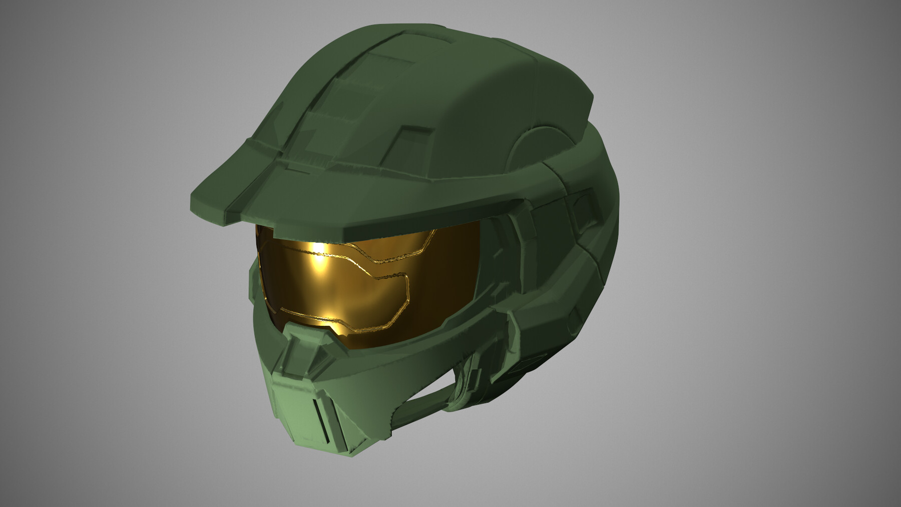 ArtStation - Printable Master Chief Halo Helmet STL | Resources