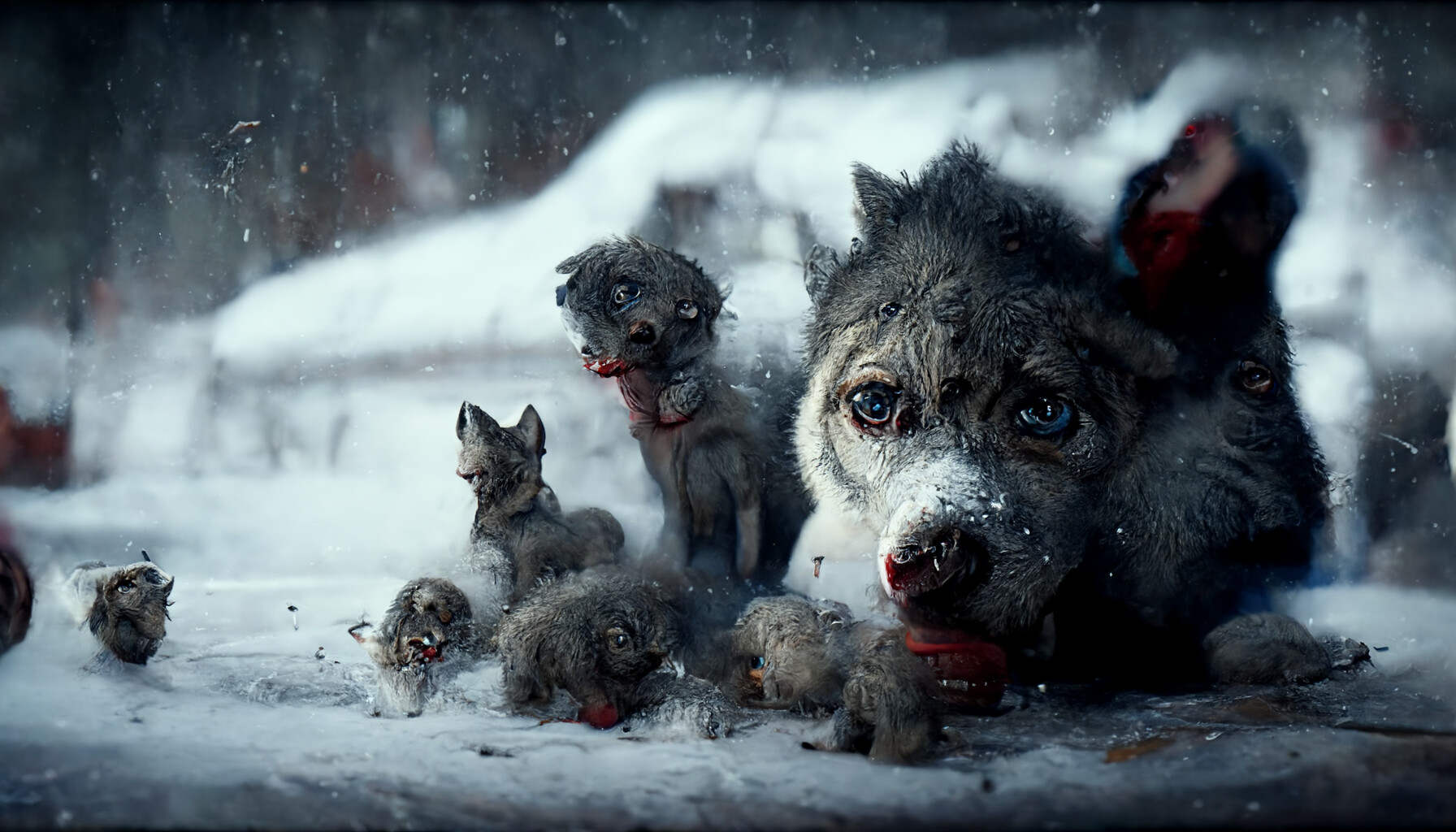 ArtStation - 3 Wolf pack theme in one package | Artworks