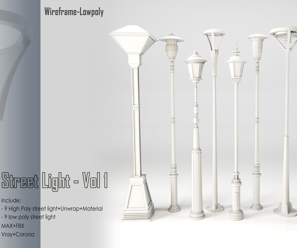 ArtStation - Street Light Set | Resources