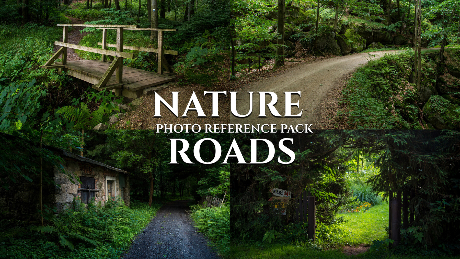 ArtStation - Nature Roads - Reference Photo Pack 327 JPEGs noAI | Resources