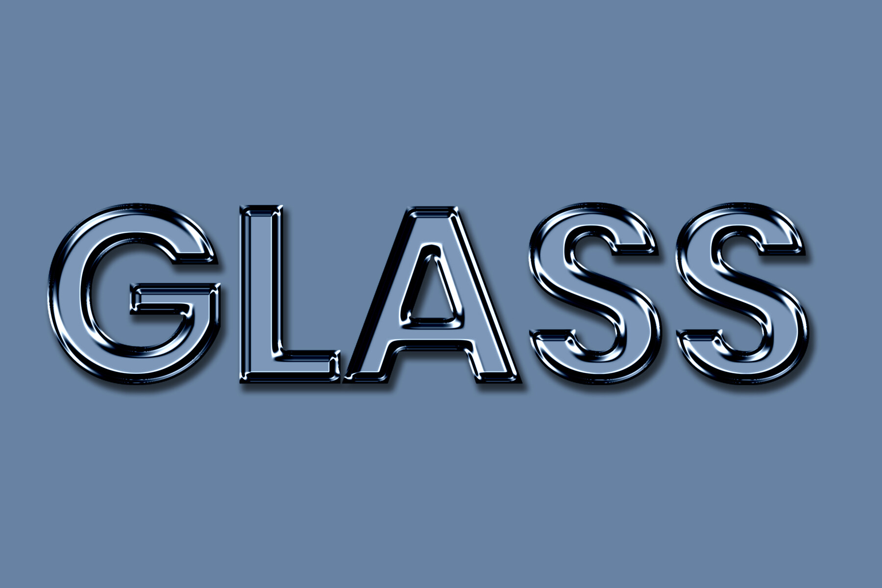 ArtStation - Glass PSD fully editable text effect. Layer style PSD ...