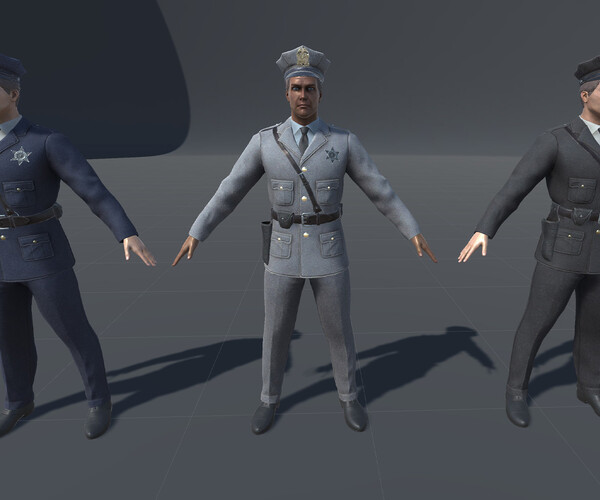 ArtStation - Policeman | Game Assets