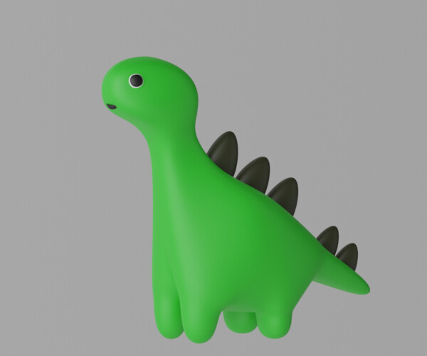 ArtStation - Cartoon Cute Dinosaur Toy 3D model | Resources