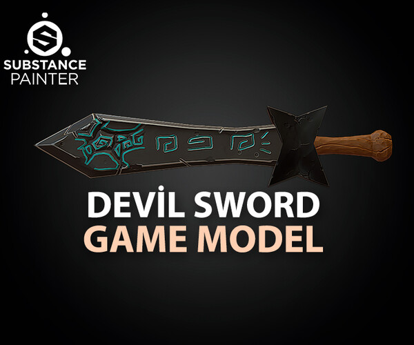 ArtStation - Devil Sword - PBR | Game Assets