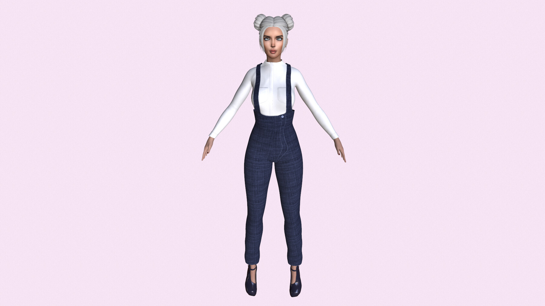 ArtStation - Maya Modular Girl 2 | Game Assets