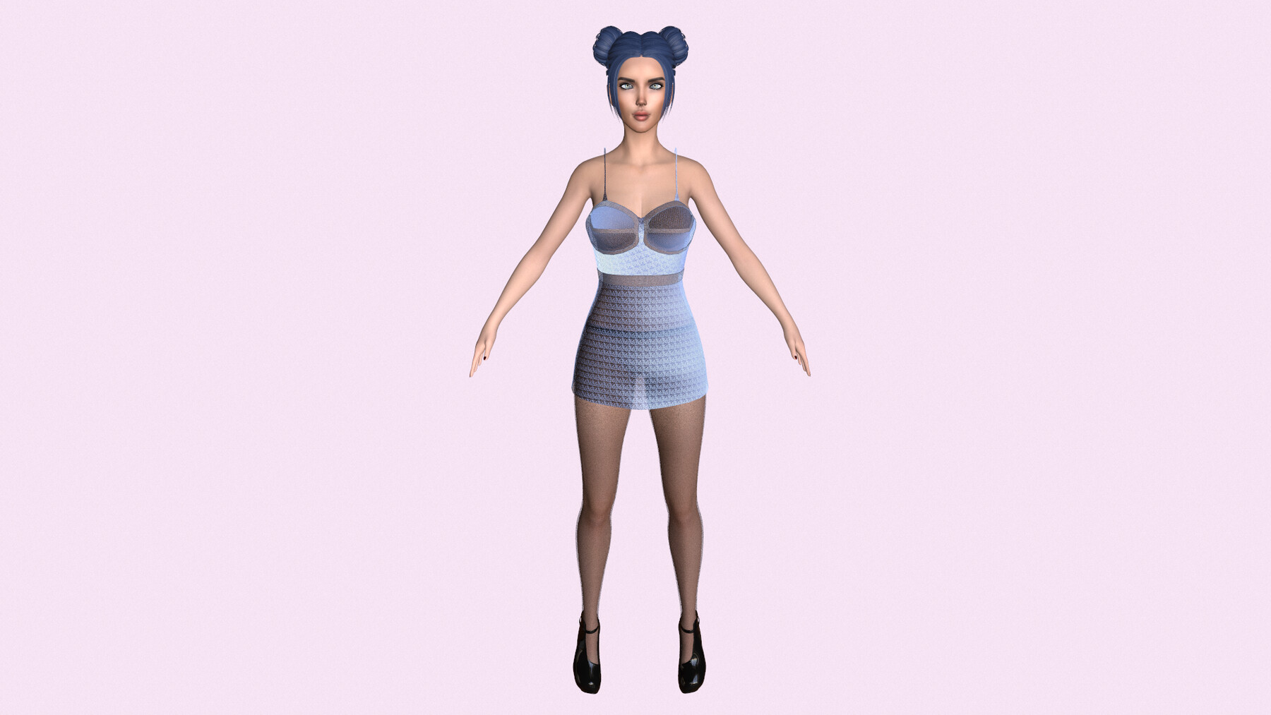 ArtStation - Maya Modular Girl 10 | Game Assets