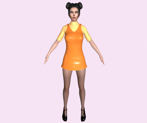 ArtStation - Maya Modular Girl 13 | Game Assets