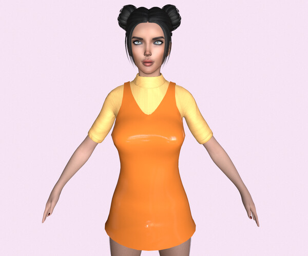 ArtStation - Maya Modular Girl 13 | Game Assets