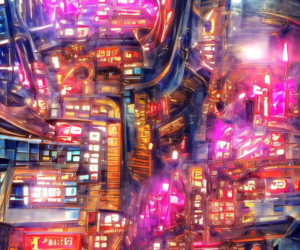 ArtStation - CyberPunk Mega city 340 texture pack | Artworks