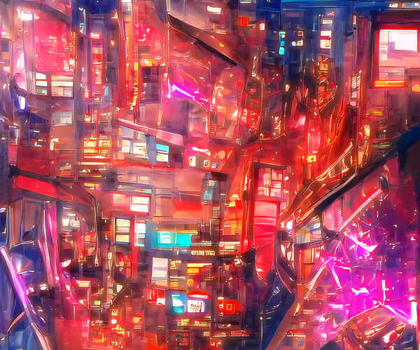 ArtStation - CyberPunk Mega city 340 texture pack | Artworks