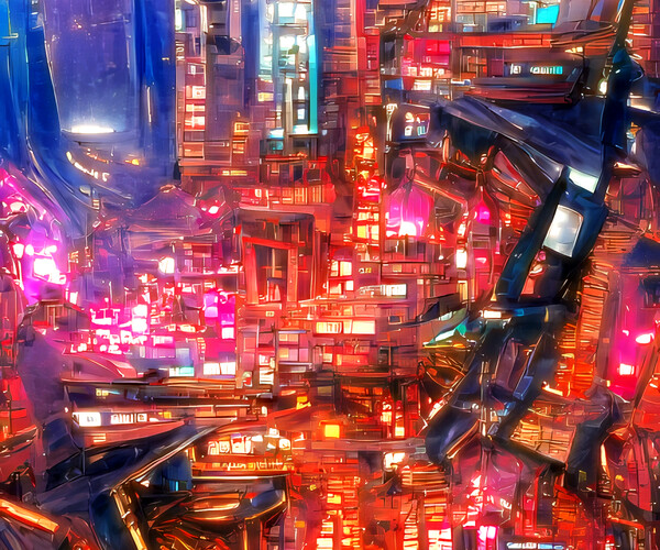 ArtStation - CyberPunk Mega city 340 texture pack | Artworks